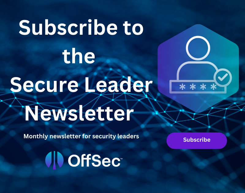 Monthly security leader newsletter
